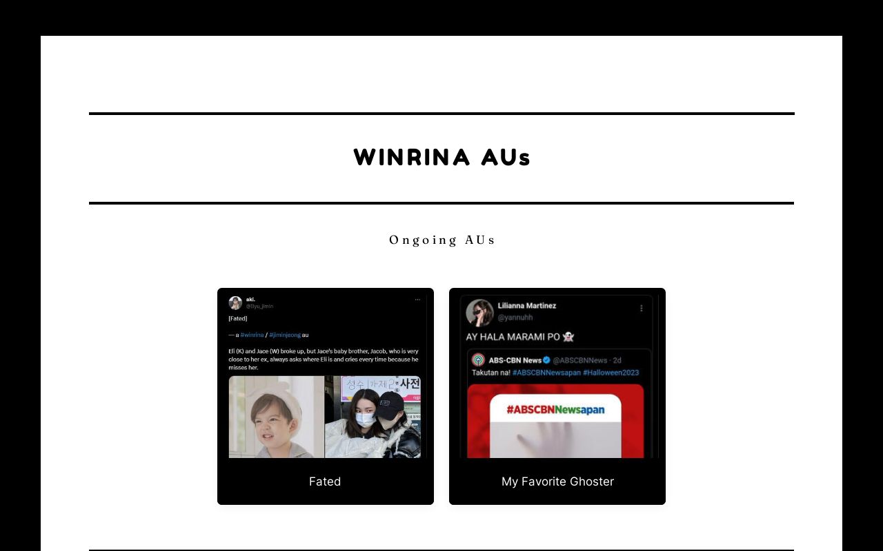 WINRINA AUs